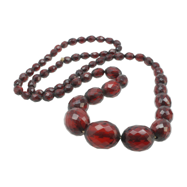 Original 1920’s long flapper length Cherry Amber resin – Bloomsbury ...